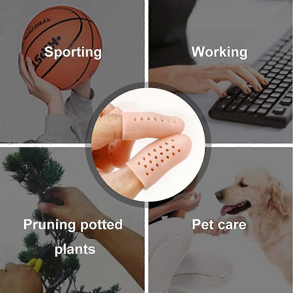 Breathable Finger Bed Silicone Finger Cover Gel Finger Bed for Cracked ...