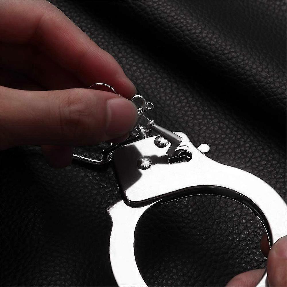 Toy Handcuffs With Keys Metal Handcuffs Costume Accessory Stage Party ...