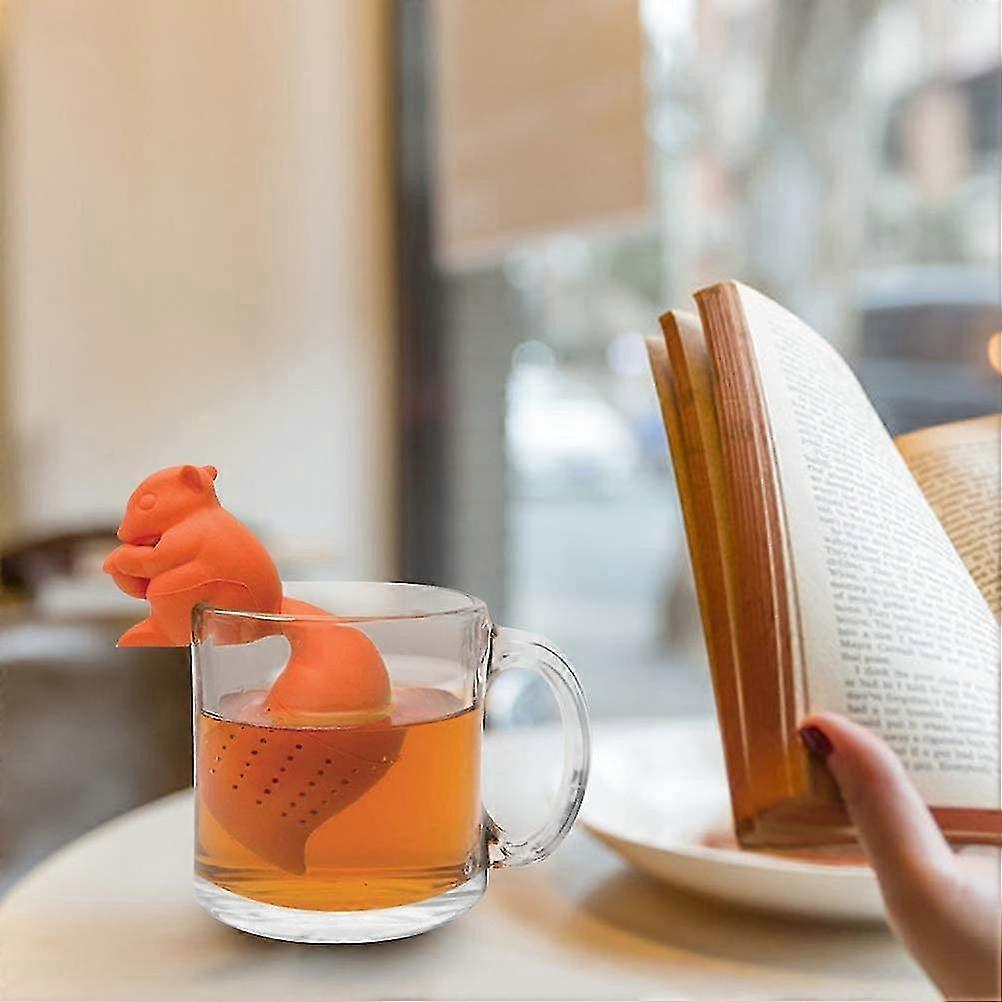 Kitchen Squirrel Tea Infuser Super Cute Silicone Loose Leaf Herbal Tea ...
