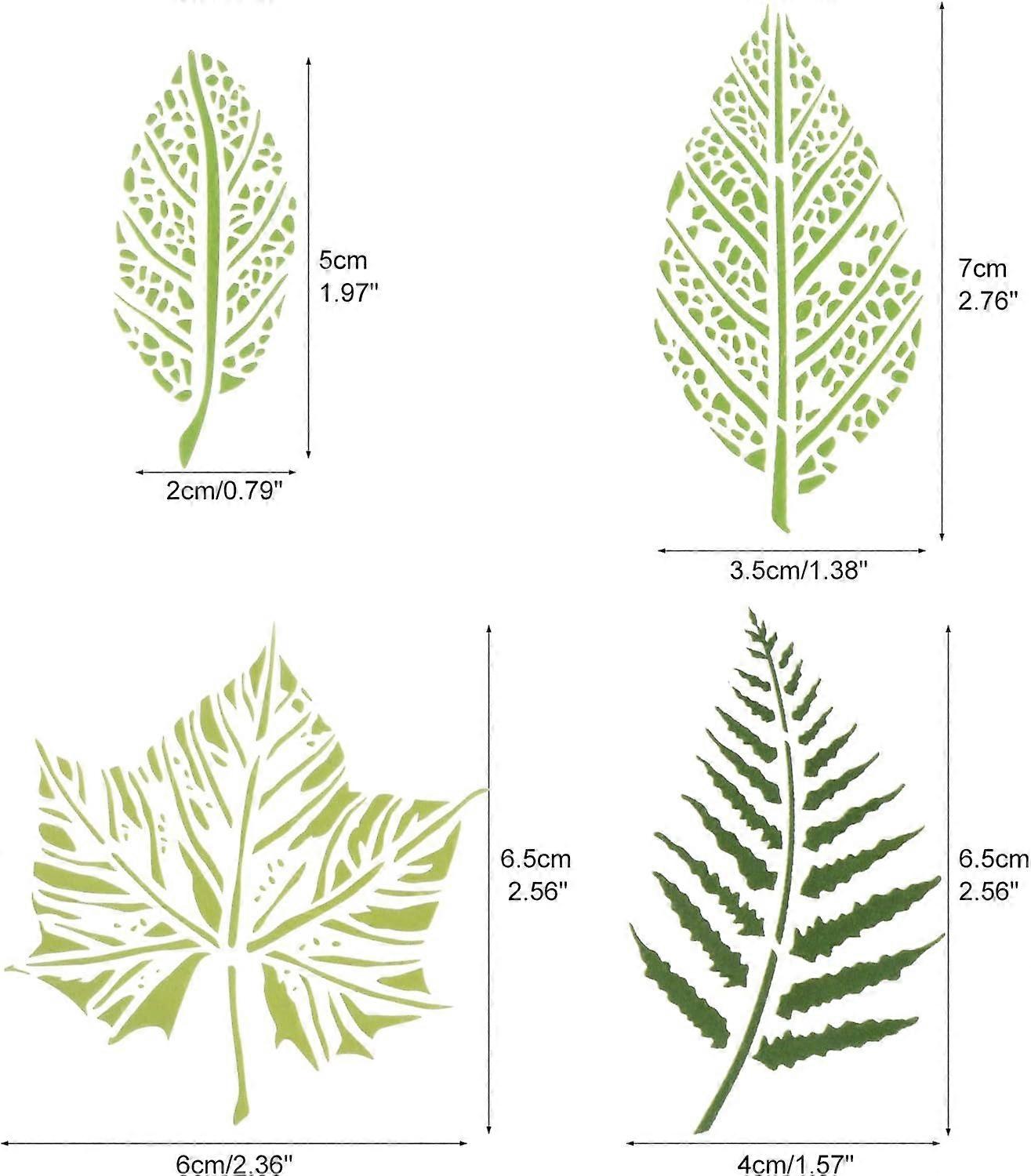 Leaves Clear Stamp Set 11 Pack, Reusable Separate Polymer Stamps ...