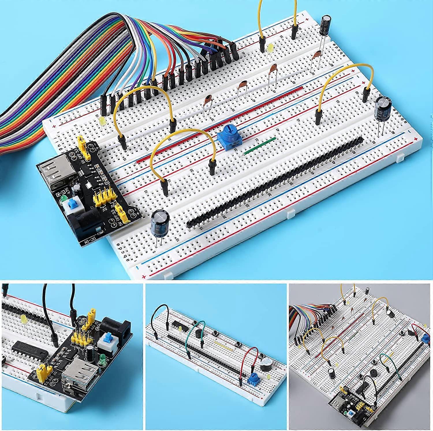 400 830 Tie Points Solderless PCB Breadboard Power Board Mini Test ...