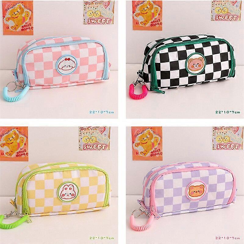 Portable Cartoon Bear Pencil Case With Pen Insert Animal Cute Pencil ...