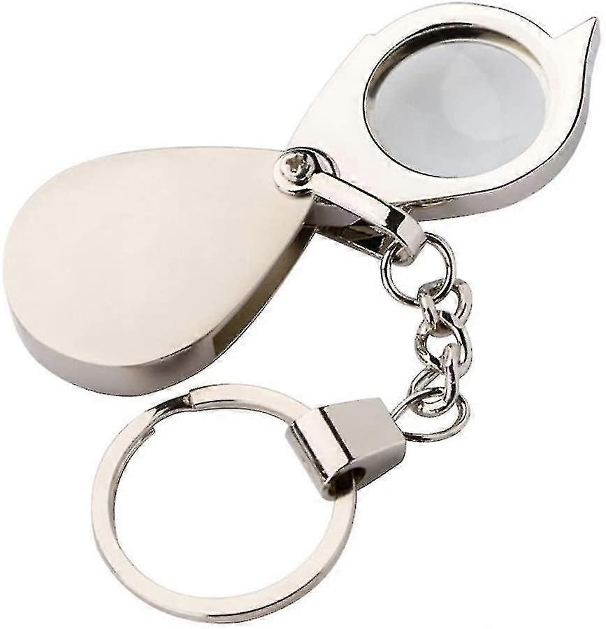 Keychain Magnifier 15x Portable Pocket Magnifier Small Folding Hand ...