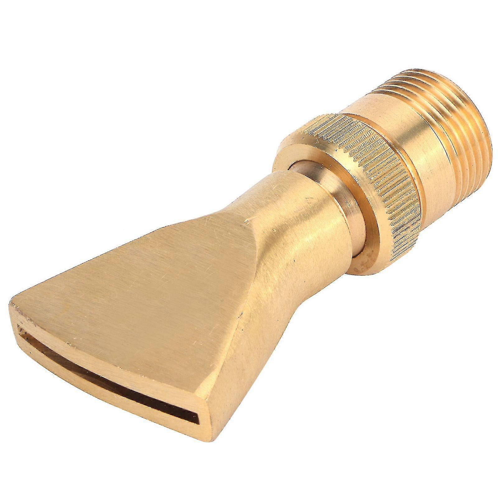 Brass Narrow Fan Jet Water Fountain Nozzle Spray Head Adjustable Pond Sprinkler(g1/2 Female ...