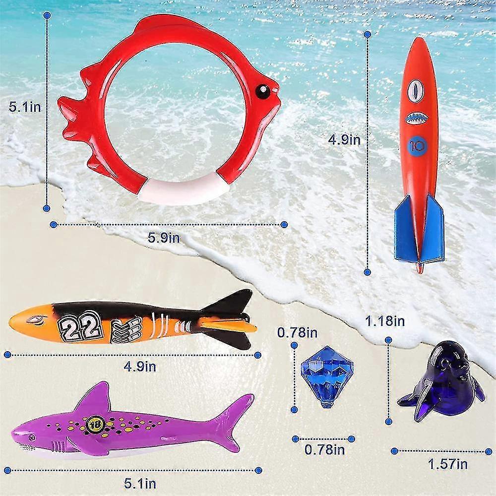 Diving Toys, 20pcs/set Kids Underwater Pool Toys, Training Pool Toys ...
