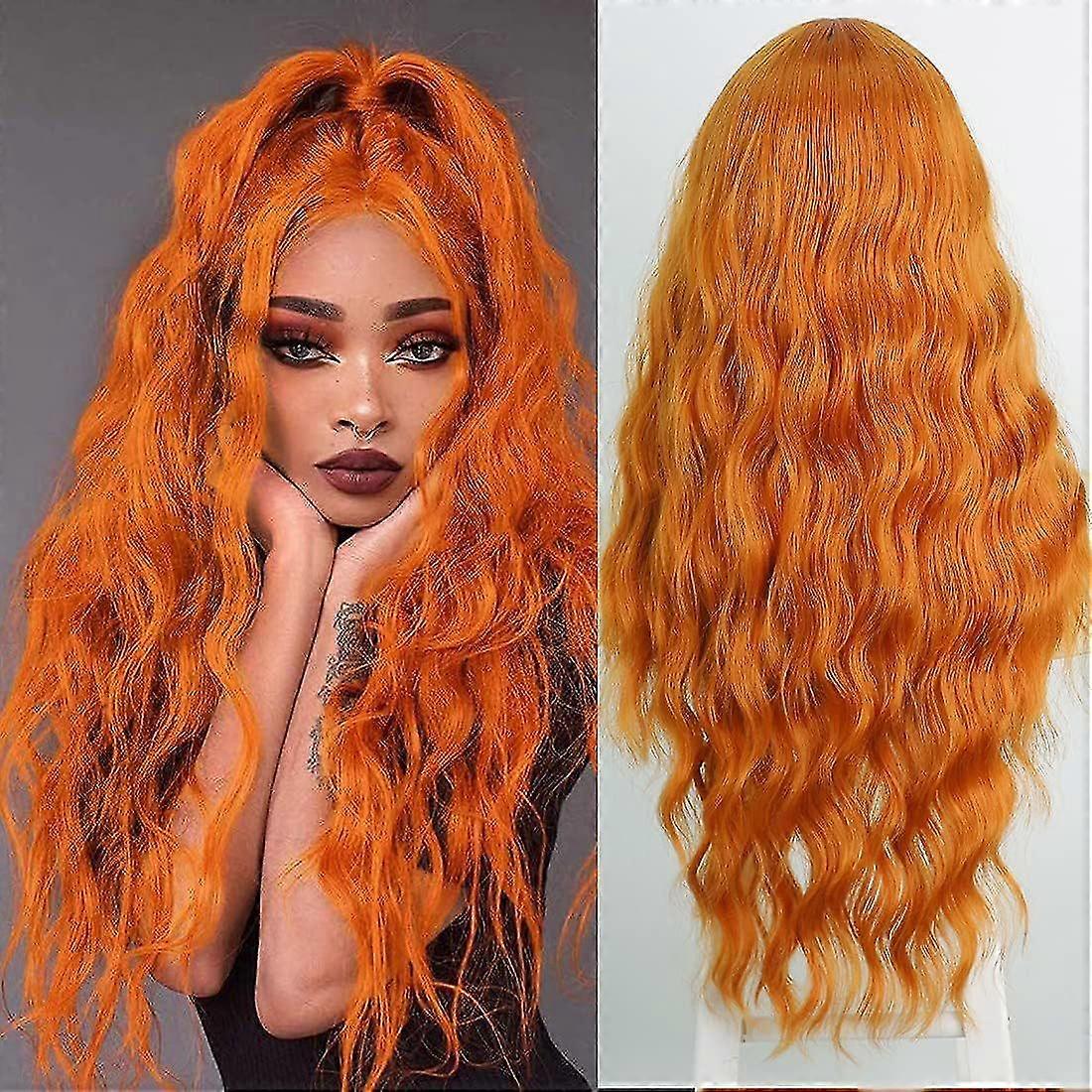 Long Ginger Wigs ginger red wig braids wigs long red curly Wigs ...