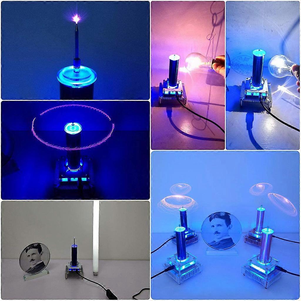 Tesla Coil Multi-functional Acrylic Base Shell Arc Plasma Loudspeaker ...