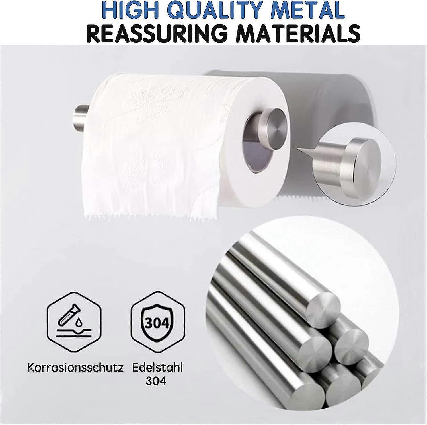 No-Drill Toilet Roll Holder for Bathroom and Laundry Room, SUS304 ...