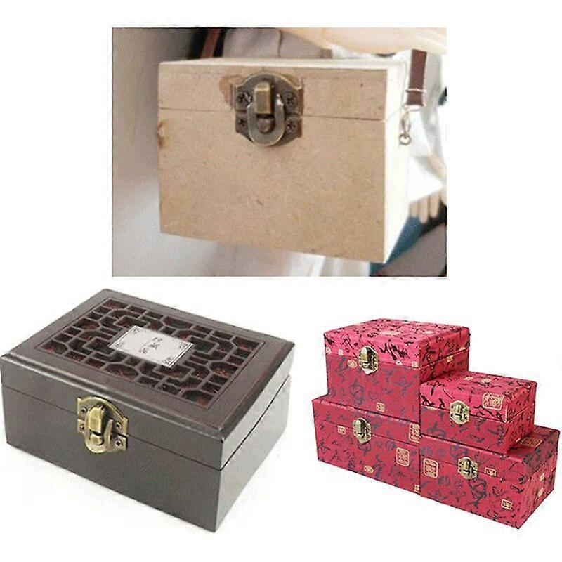 20Pcs Metal Clasp Locking Hasp Vintage Box Door Shell Chest Iron Set ...