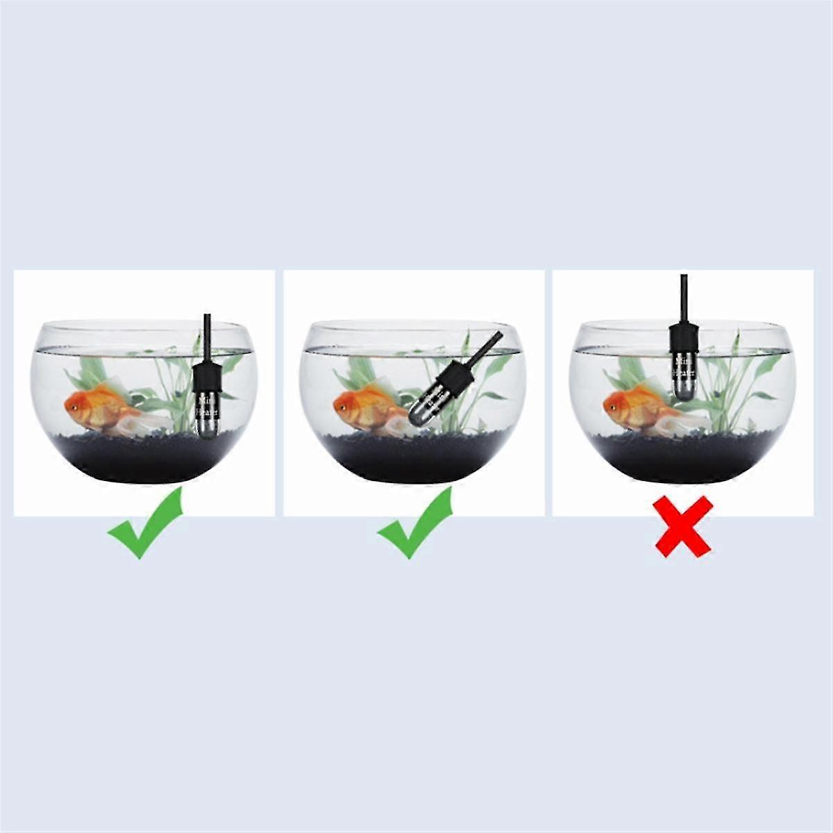 10w Mini Aquarium Heater Fish Tank Heater Thermostat Temperature ...