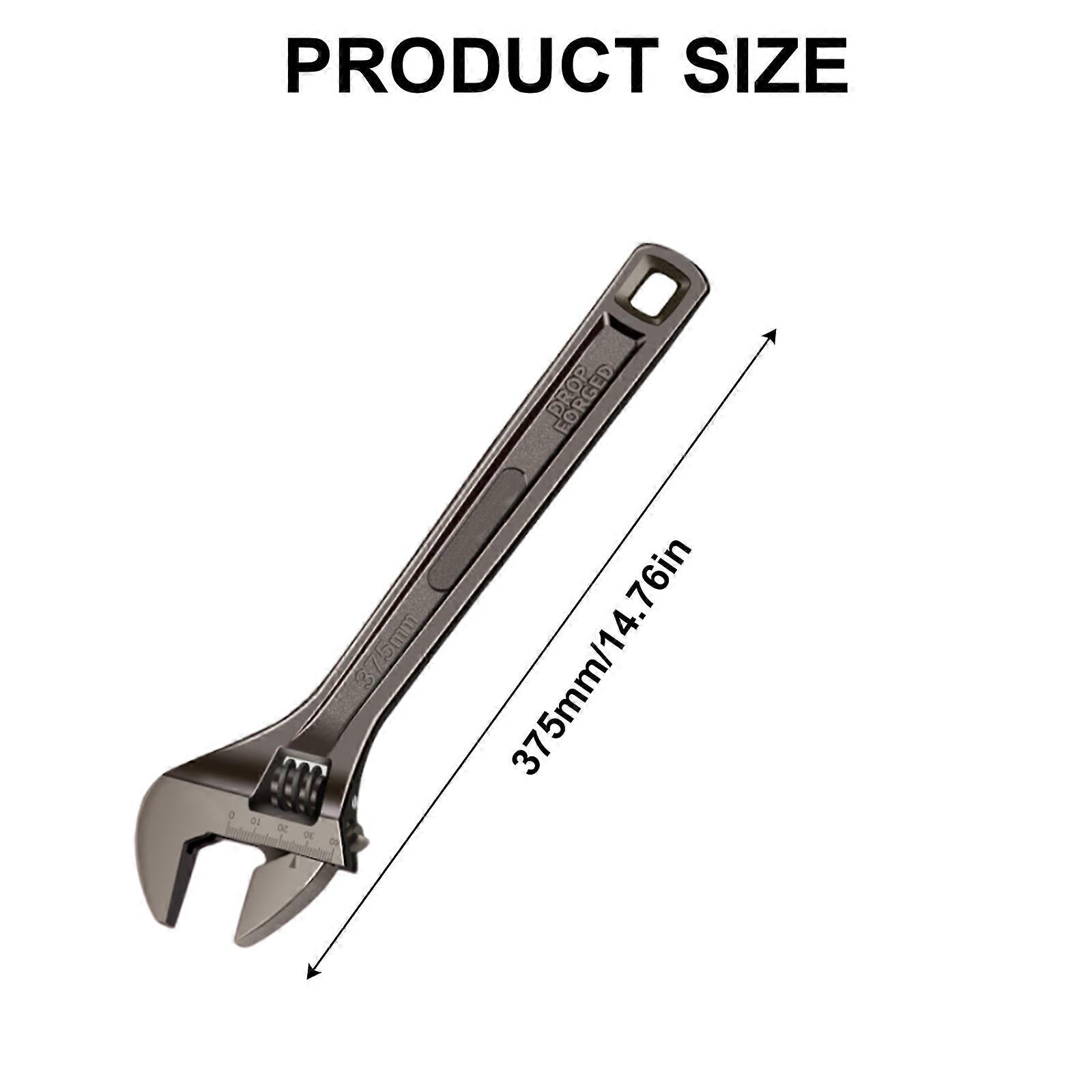 Large Opening Adjustable Spanner Monkey Wrench Adjustable Angle Slide ...