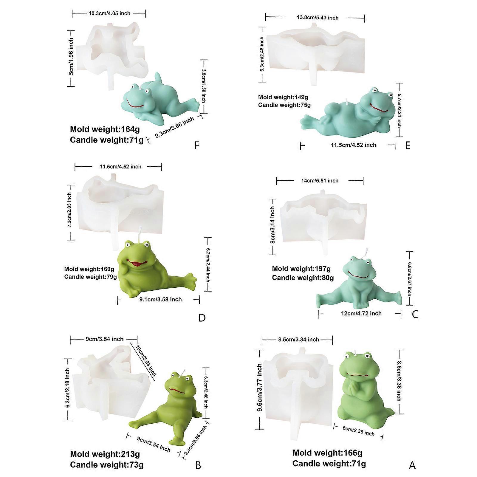 Stylish Frogs Shaped Candle Making Molds Novelty Frogs Designed ...