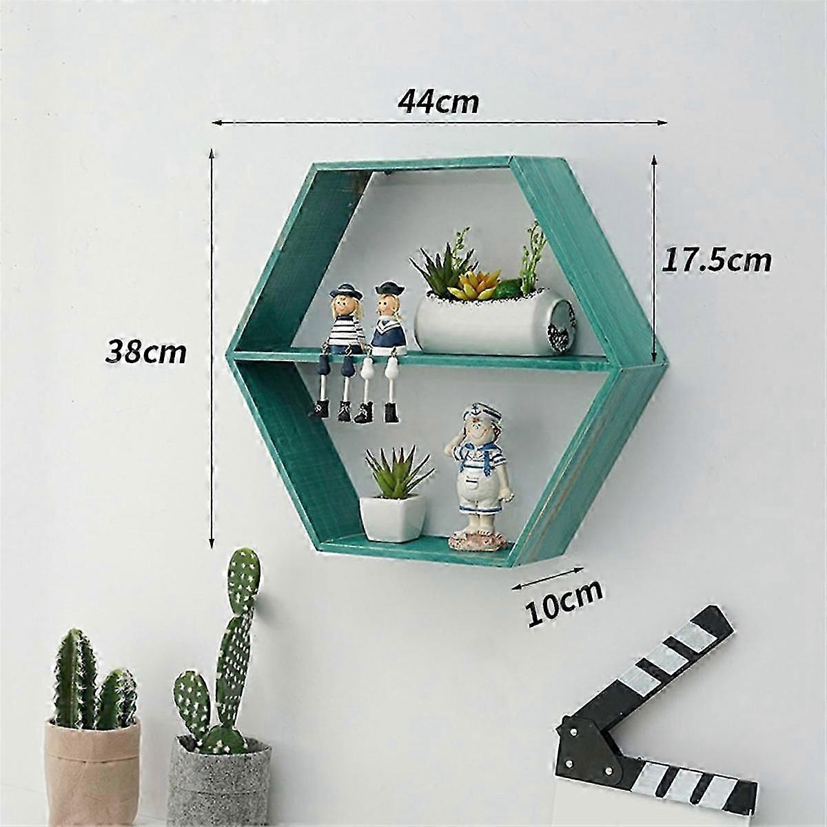 Hexagon Shelves Honeycomb Shelves Wall Mounted Storage Background Wall ...