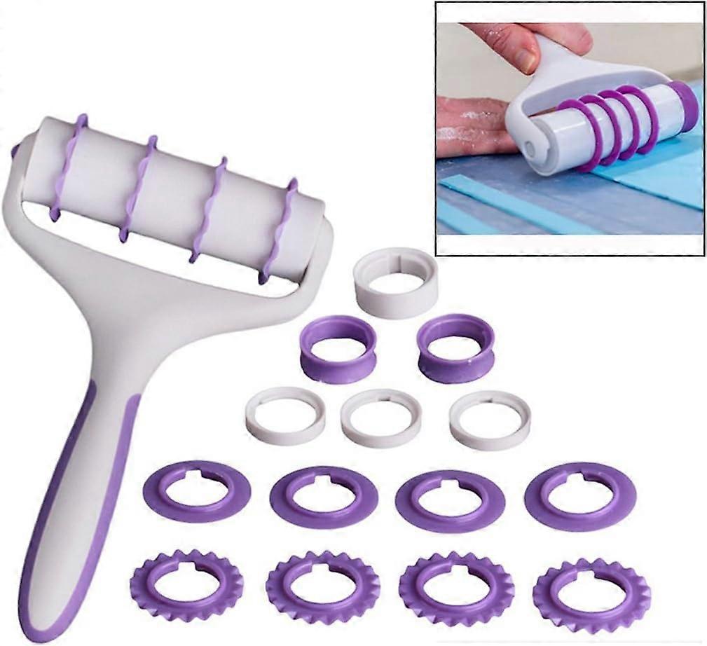 Cake decorating tools, lace ribbon cutter fondant embossing roller cake ...