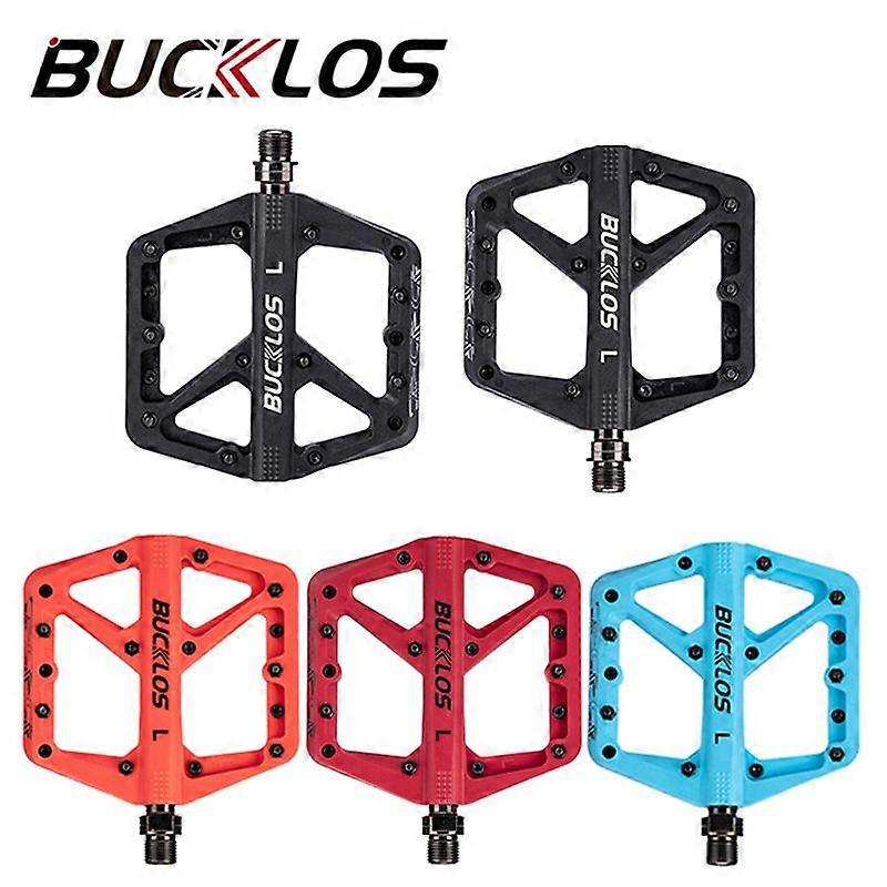 BUCKLOS Bike Pedals Wide Platform Non-Slip Ultralight Aluminum Alloy ...