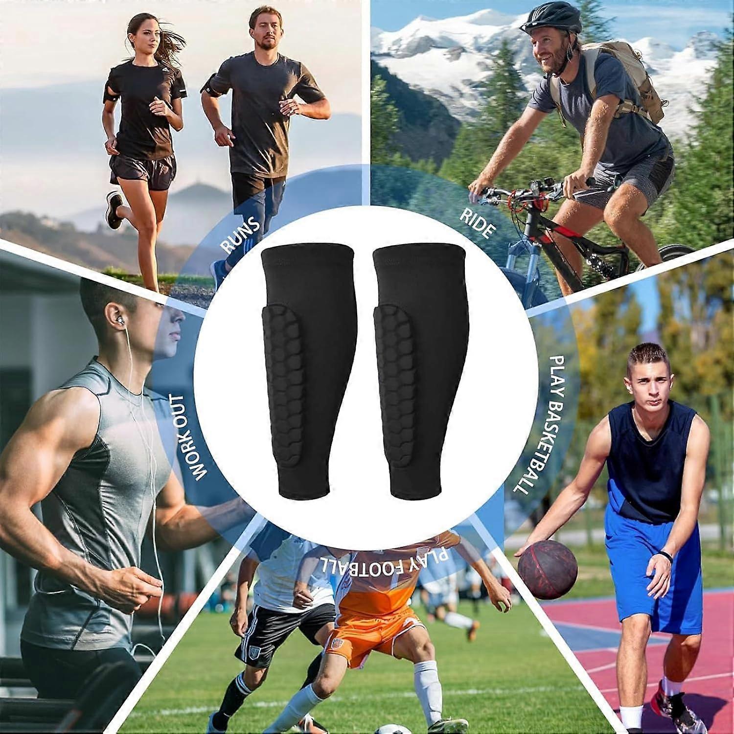 Football Shin Pads, Men's Shin Pads, Shin Pads, Football with Honeycomb ...