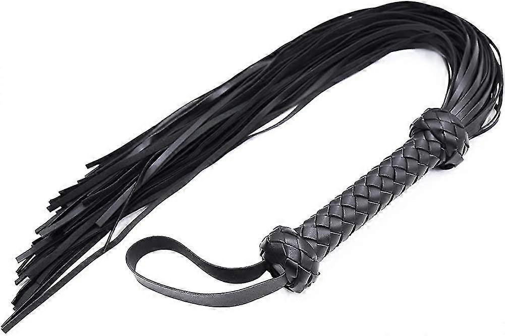 Faux Leather Black Whip Costume Whip Handmade Bullwhip, Whip Costume ...