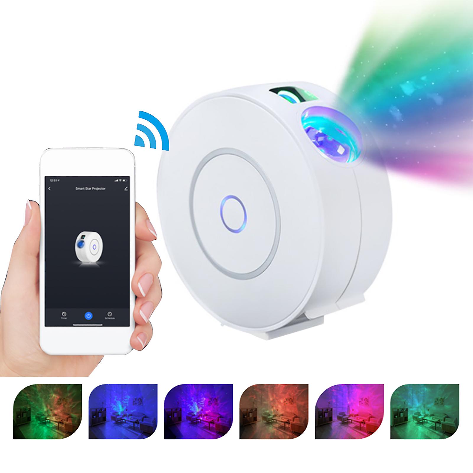 Smart Star Projector With Moving Light Dots & Colorful Led Nebula Wifi ...