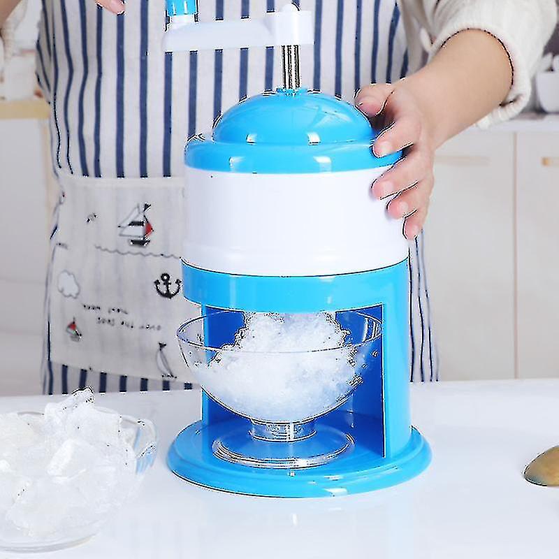 Ice Shaver Manual Hand Crank Operated Fast Crushing Ice Block Snow Cone ...