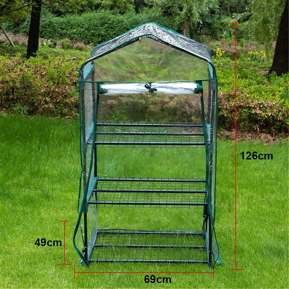 Vandtæt multi-tier bærbar drivhus PVC Cover Garden Cover Planter ...