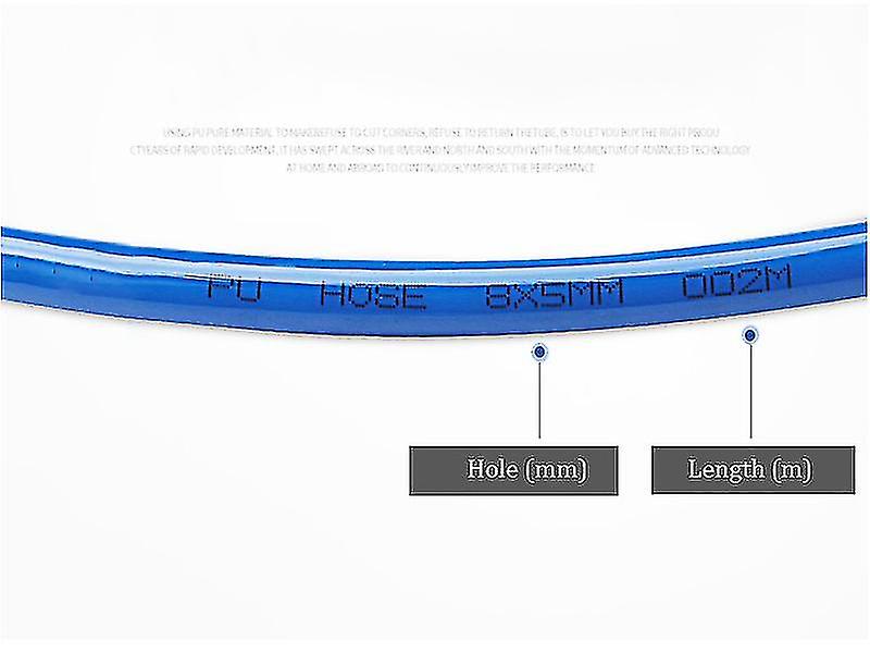 5 Meters Pneumatic Tube Air Tubing Component Pneumatic Air Hose 4mm 6mm ...