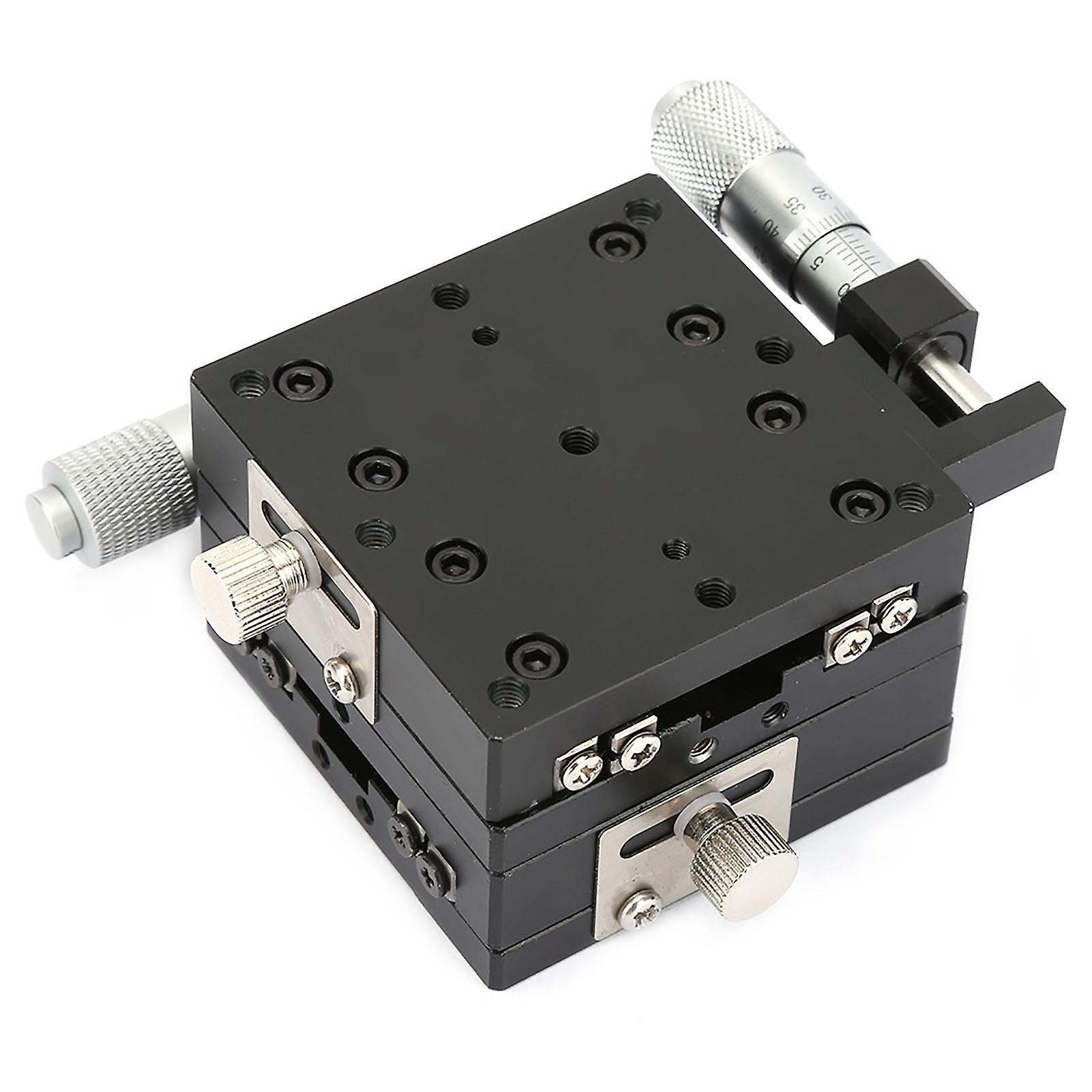 Micrometer Linear Stage Cross Roller Slide Table 60x60x40mm Trimming ...