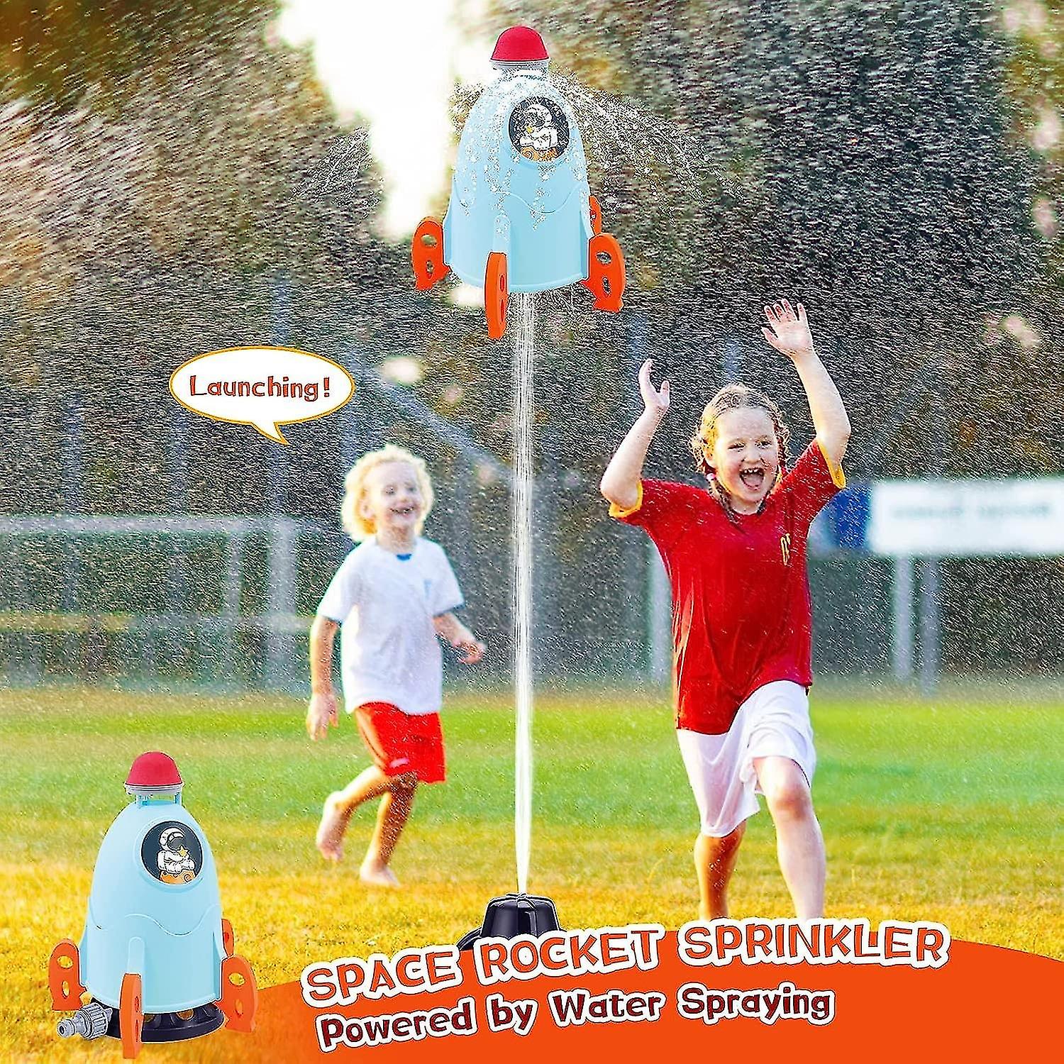 Water Rocket Sprinkler - Water Toy, Children's Garden Sprinkler Outdoor ...