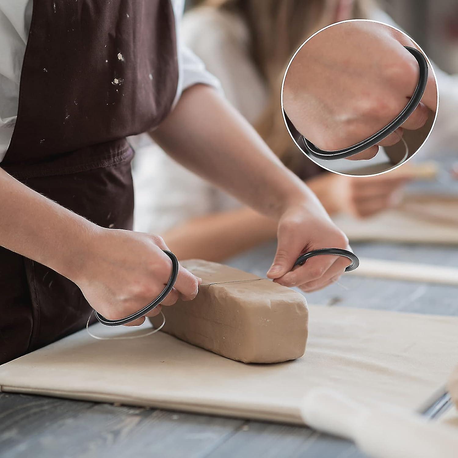 2 Pieces Clay Cutters Wire Clay Mud Cutting Wire Pottery Wire Cutting ...