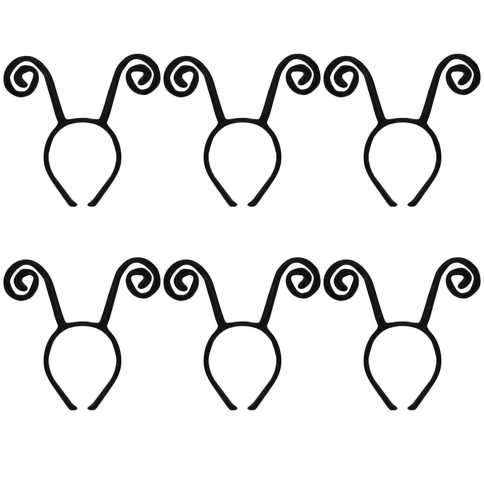Frcolor 6pcs Ant Antenna Headband Black Hair Hoops Costume Hair Bands ...