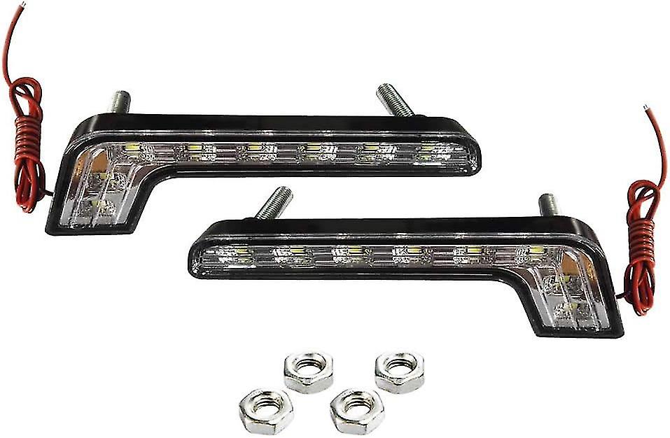 8 Led Drl Daytime Running Lights For Car | Fruugo UK
