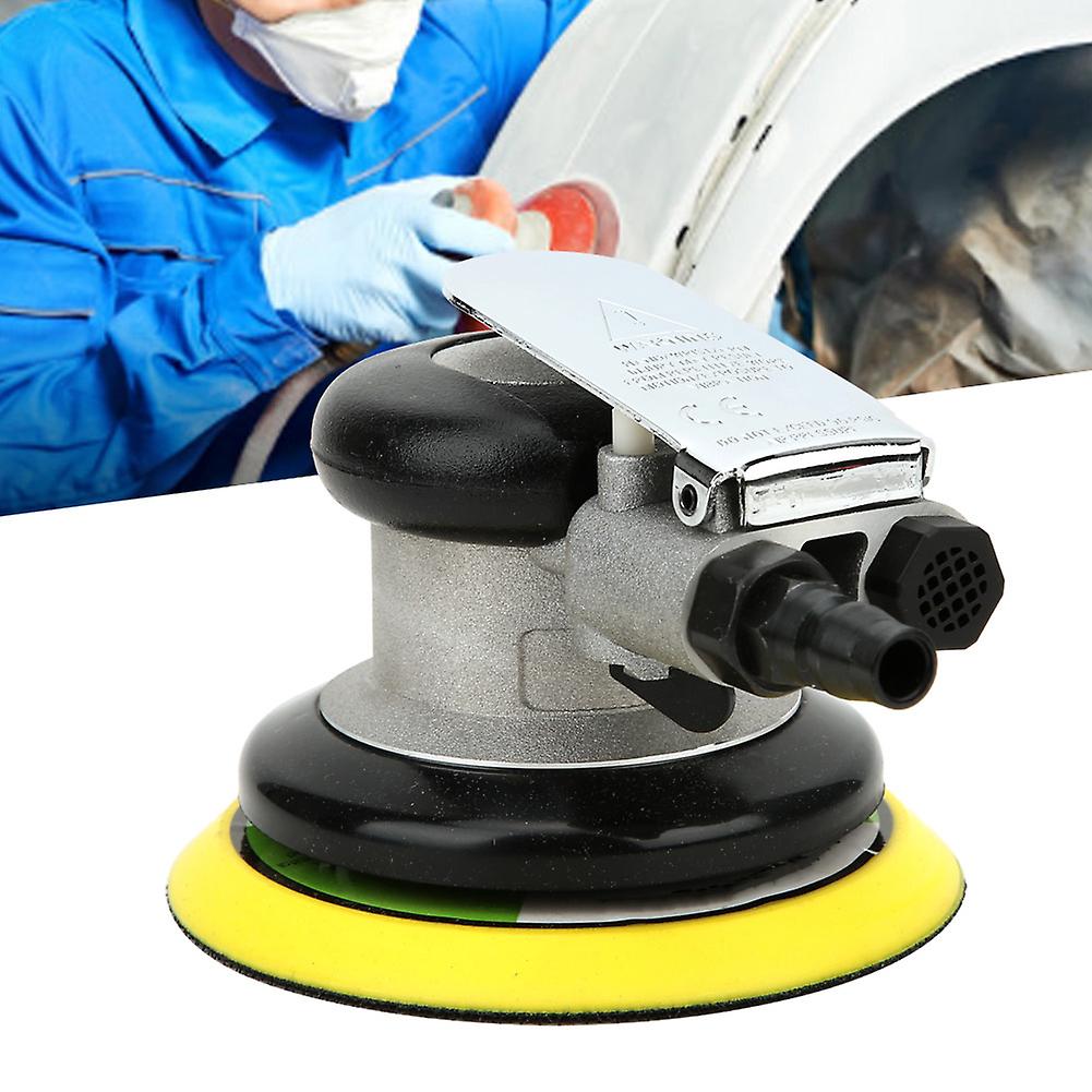 5in Pneumatic Sander Air Powered Grinding Machine with 5 Sandpapers and ...
