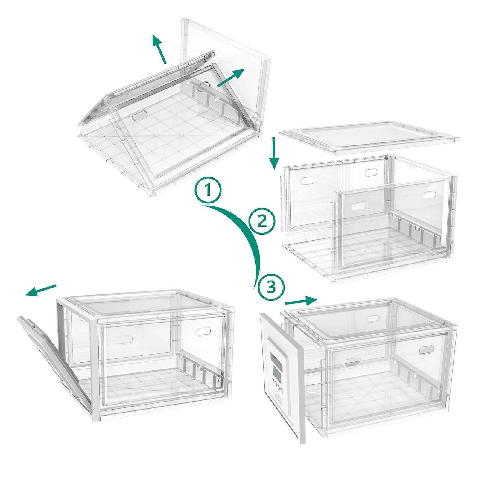 Clear Lockable Storage Box Digital Combination Timed Medication Lock ...
