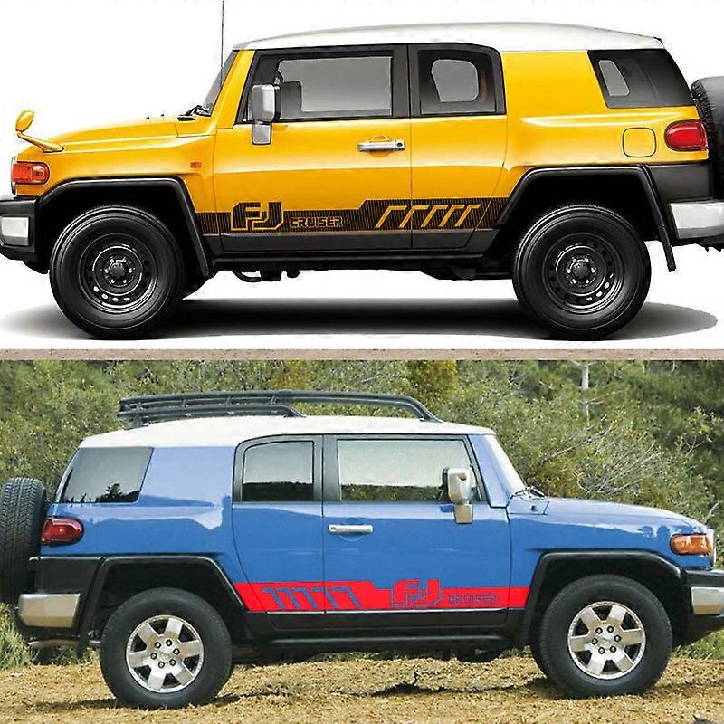 2PCS Car Door Stickers For Toyota FJ CRUISER Parts Tuning Auto ...