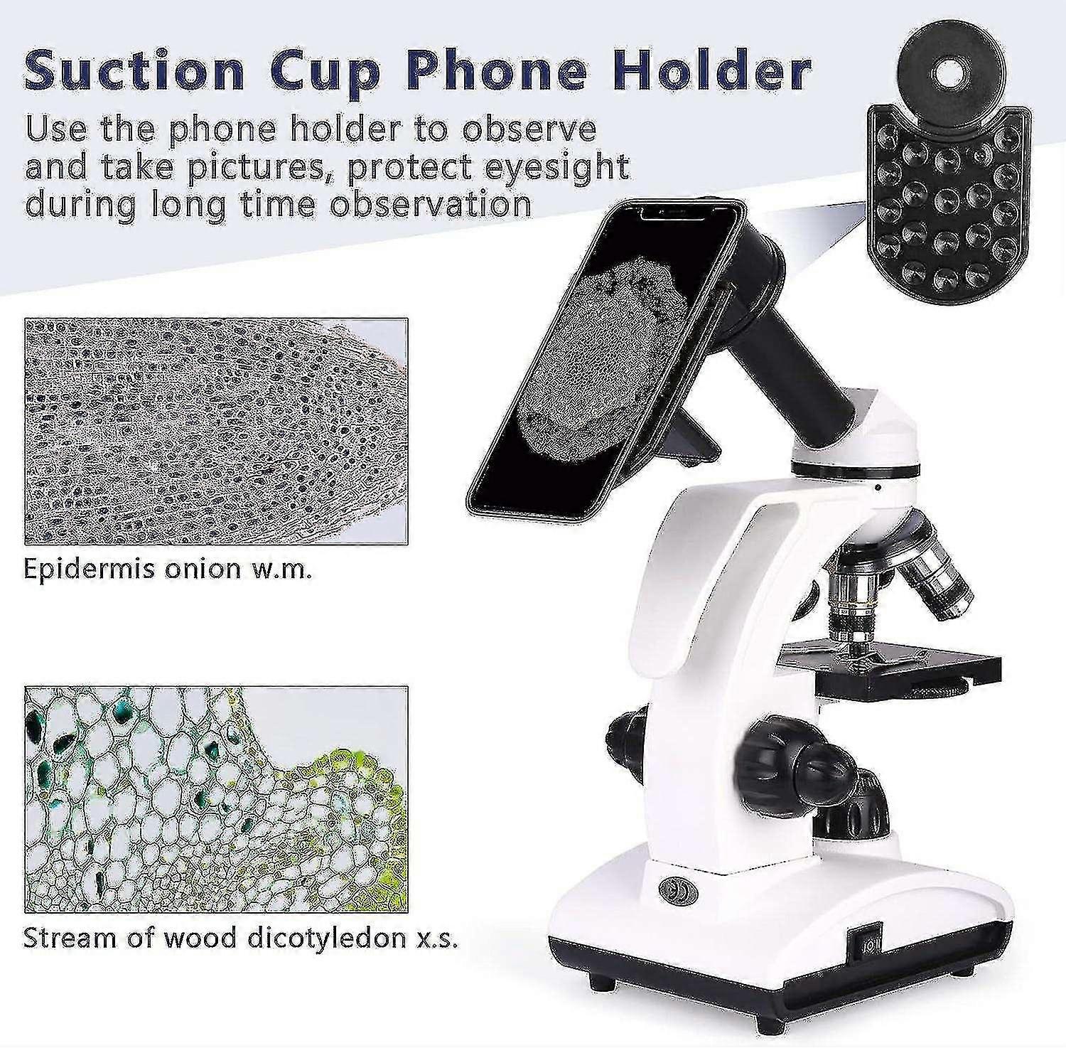 40x-1000x Microscope For Laboratories And Students, Compound Monocular ...