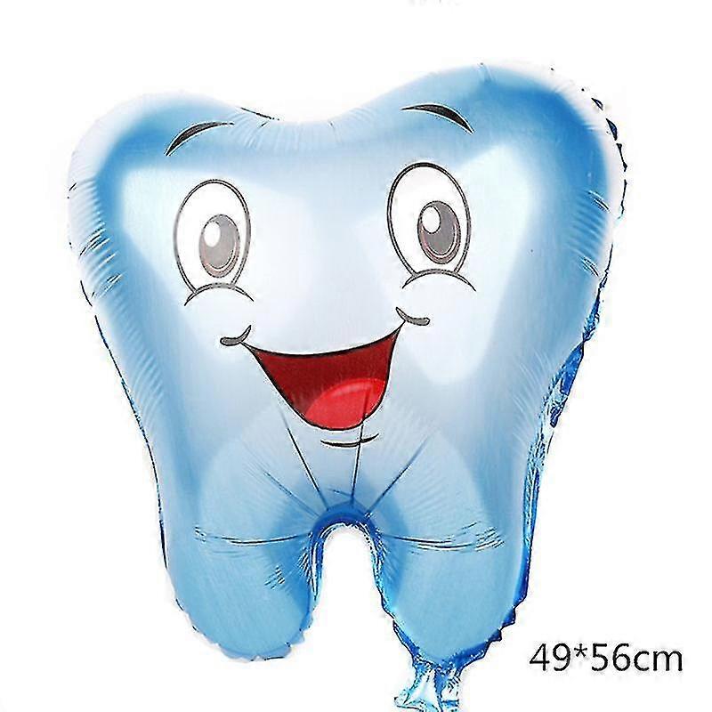 1pc Large Smile Tooth Foil Balloons Baby Boy Girl Teeth Theme Birthday ...
