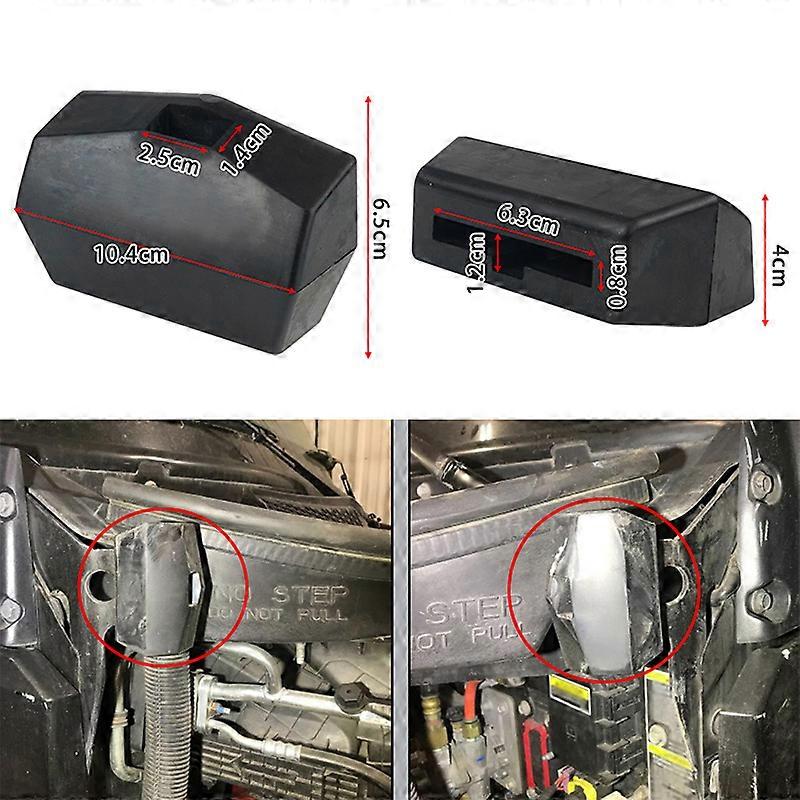 2PCS Hood Latch Bumper Support For Peterbilt 579 For Kenworth T680 T880 ...