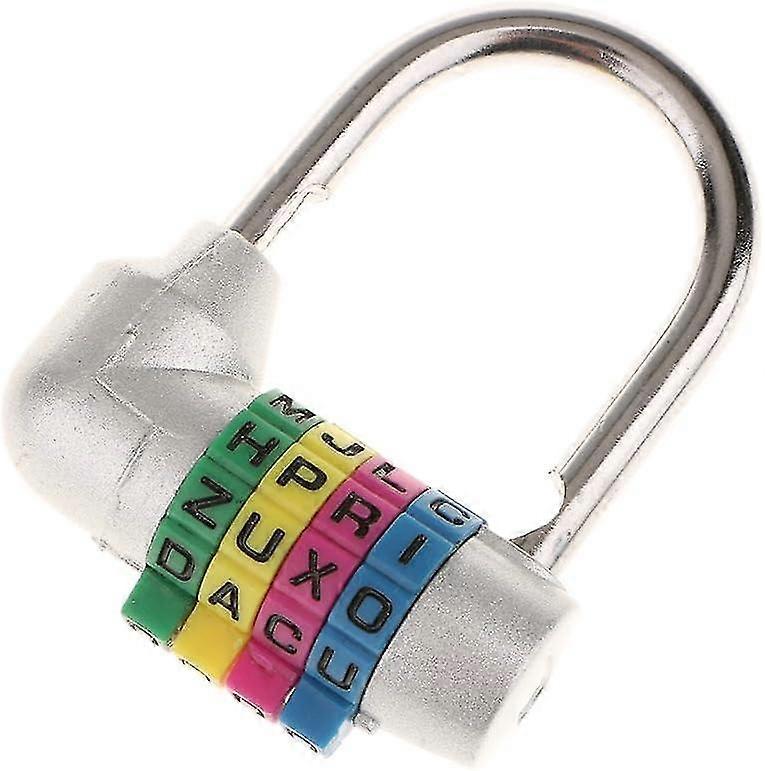2024 New 2pcs 4 Letter Dial Combination Padlock 4 Letter Code Password ...