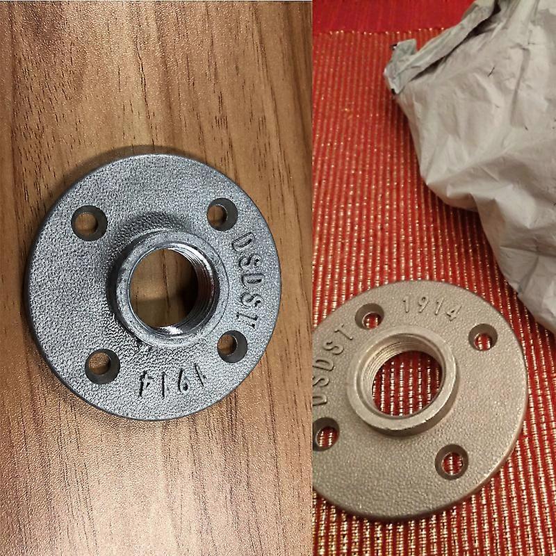 10Pcs Iron Cast Flange Cast Iron Flanges DN20 4 Holes Flange Base ...