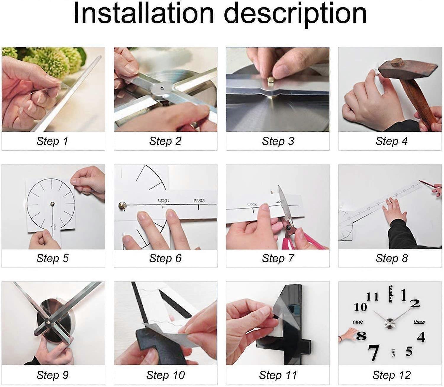 DIY Wall Clock, DIY 3D Wall Clocks, Modern Design, Acrylic Wall Clocks ...