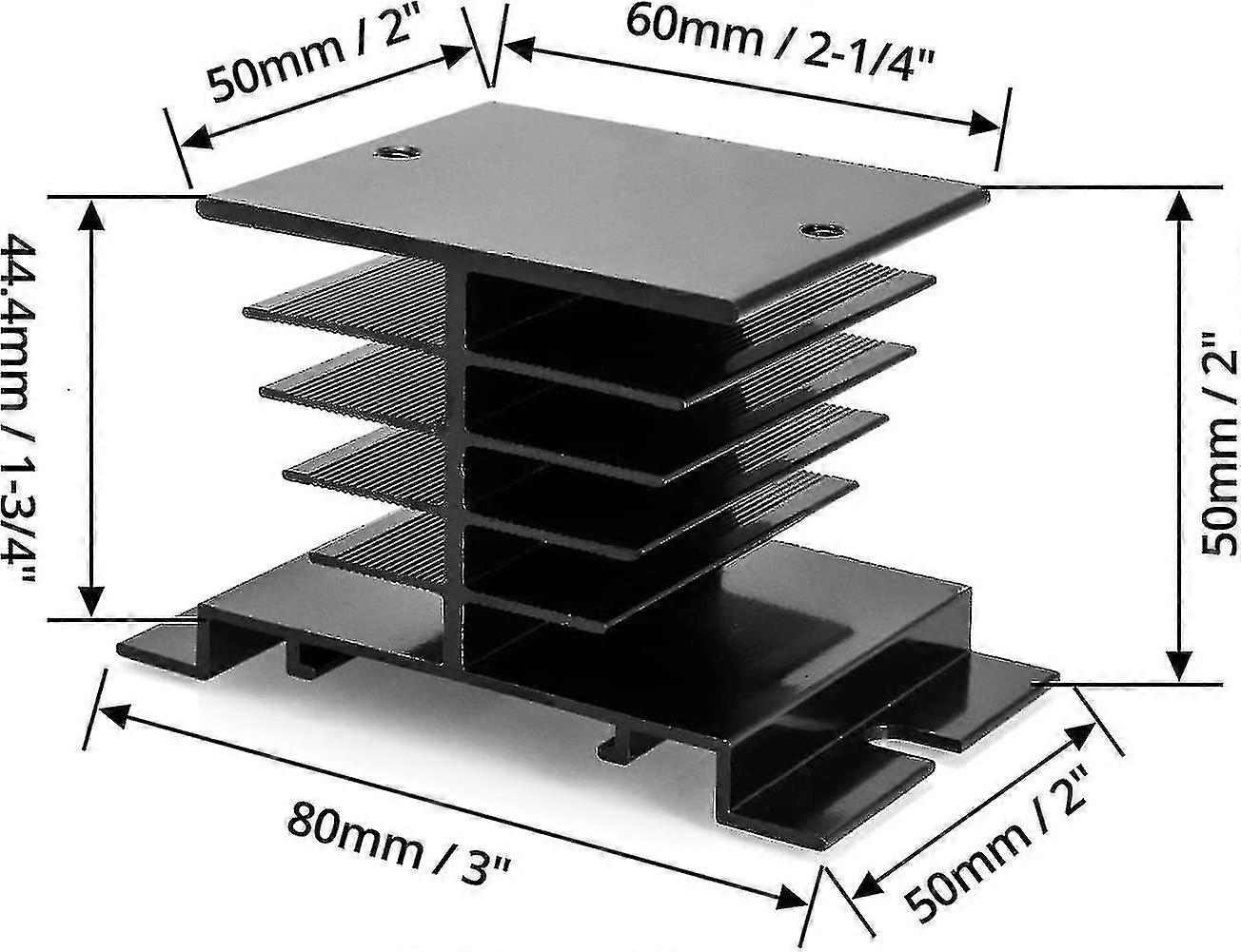 Aluminum Ssr Heatsink , Heat Sink Radiator For Cooling 10-40a Solid ...