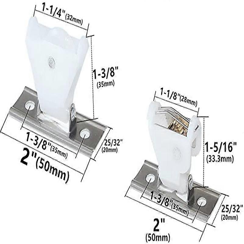 4 Pack White Plastic Swivel Type Cord Lock Mechanism and Cord Return ...