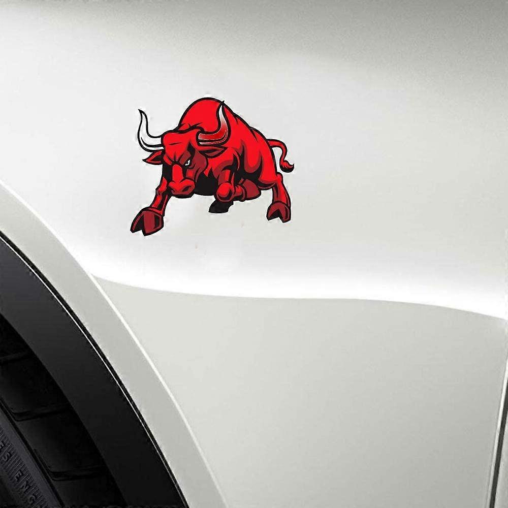 1 Pair Angry Bull Decal Reflective Vinyl Stickers Car Styling Removable ...