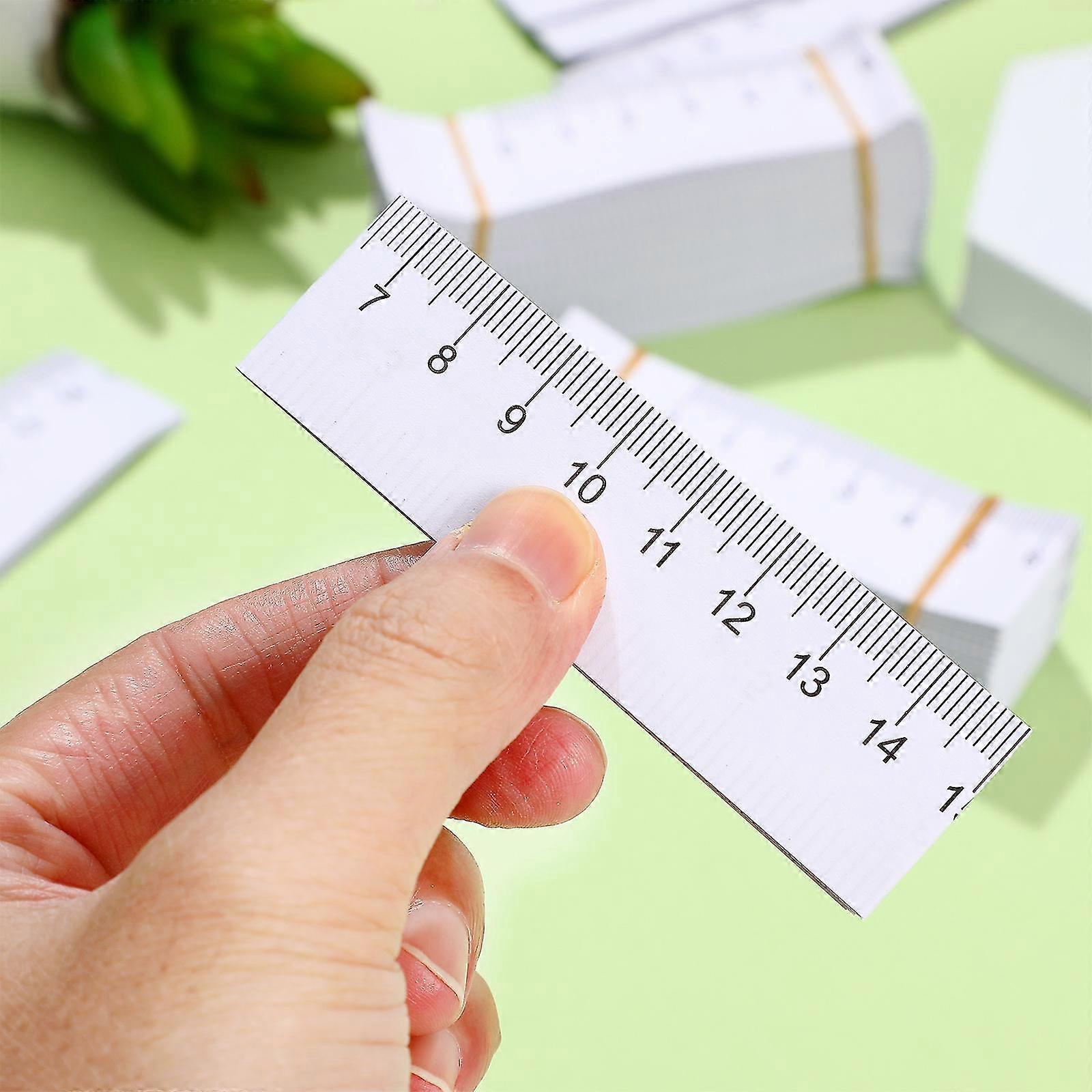 100 Pcs Paper Tapes Measure Disposable Paper Measuring Tapes Double ...