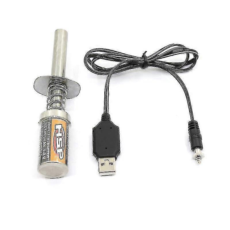 Rc Nitro 1.2 V 1800mah Rechargeable Glow Plug Starter Igniter Dc Usb ...