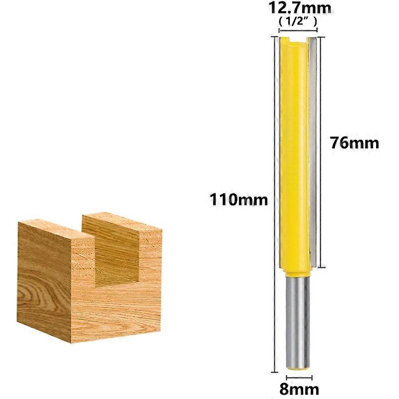 Flush Trim Router Bit Long 50-76mm Tenon Cutter 8mm Shank Template ...