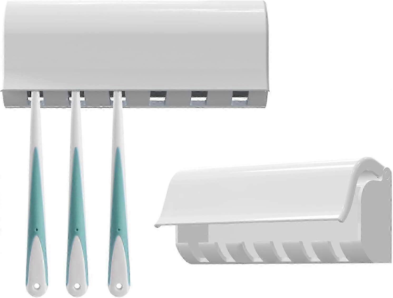 6 Slots Toothbrush Holder Wall Mounted, 2 Pack RV Toothbrush Organizer ...