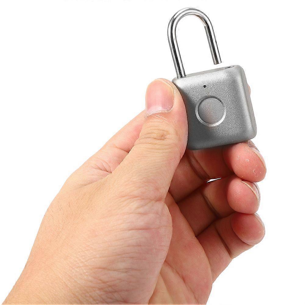 USB Keyless Fingerprint Padlock AntiTheft Security Locks for ...