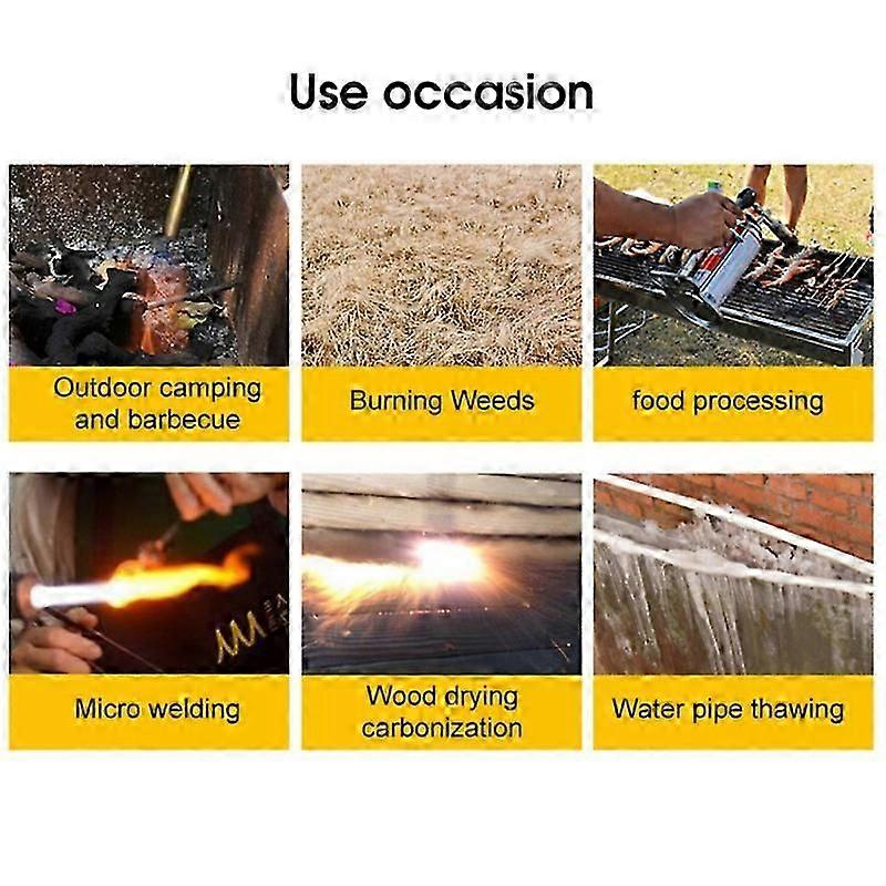 1-3Pcs Welding Gas Flame Gun Butane Burner Brazing Flamethrower ...