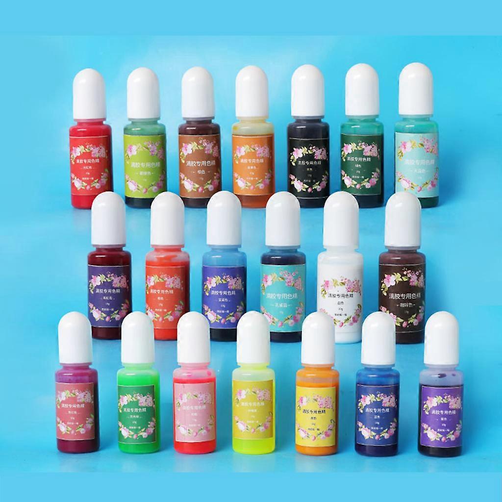 15 Colors Epoxy Pigment Translucent Liquid Resin Colorant Epoxy Resin ...