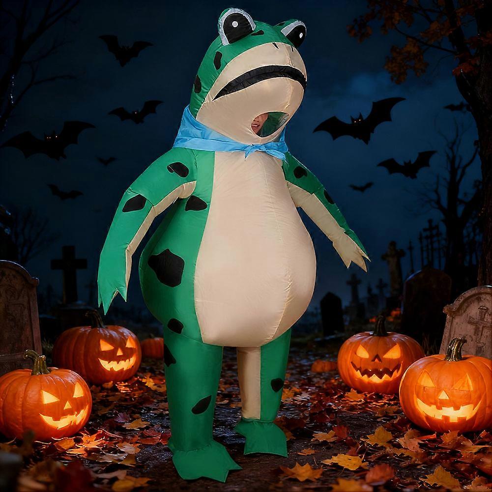 Adult Frogs Inflatable Costume Full Body Glowing, Cartoon Walking Doll ...